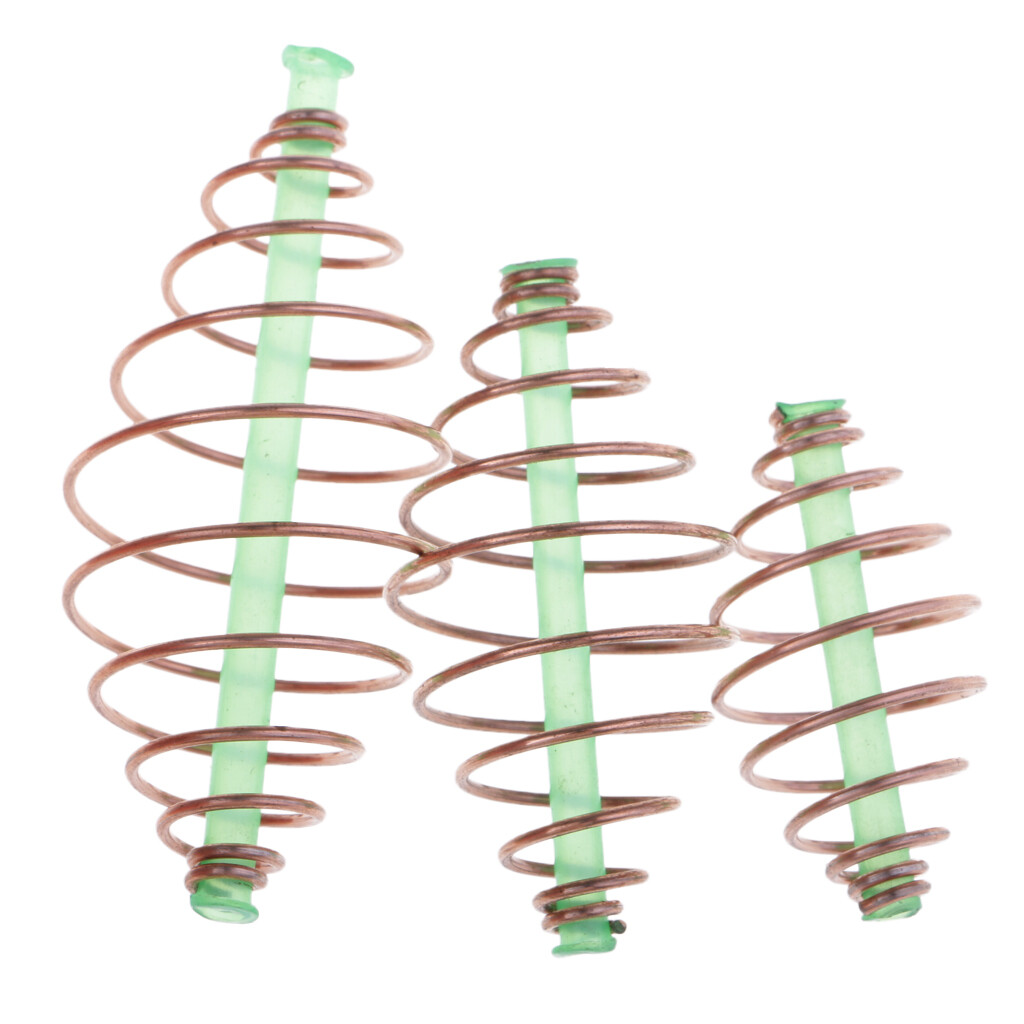 10pcs Fishing Feeders Thrower Spring Inline Method Feeders 5.5x2.5cm | eBay