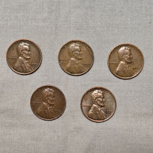 Five 1953 D Lincoln Wheat Cents with Repunched D/D Mint Marks (E783) | eBay