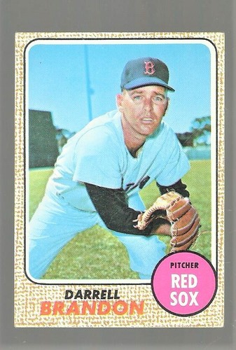 1968 TOPPS BASEBALL #26 DARRELL BRANDON EX/MT BOSTON RED SOX | eBay