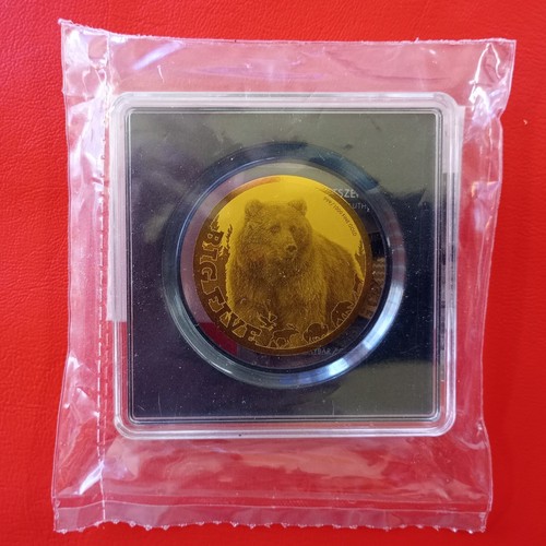 5000 Francs Republic Tschad Pf / 1/200 OZ Gold/Feingold/Grizzly Bear ...