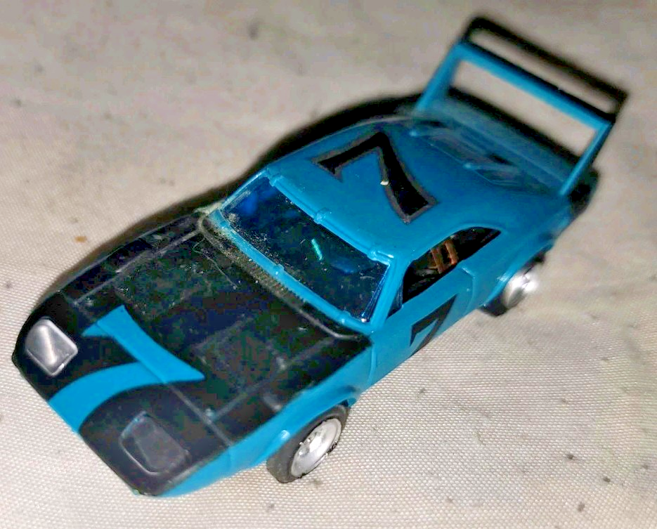 Aurora AFX Vintage Slot Car HO Scale Dodge Charger Daytona #1900 Blue ...