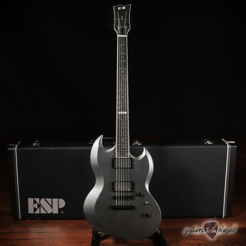ESP E-II Viper Baritone Made-In-Japan Guitar w/ Case – Charcoal ...