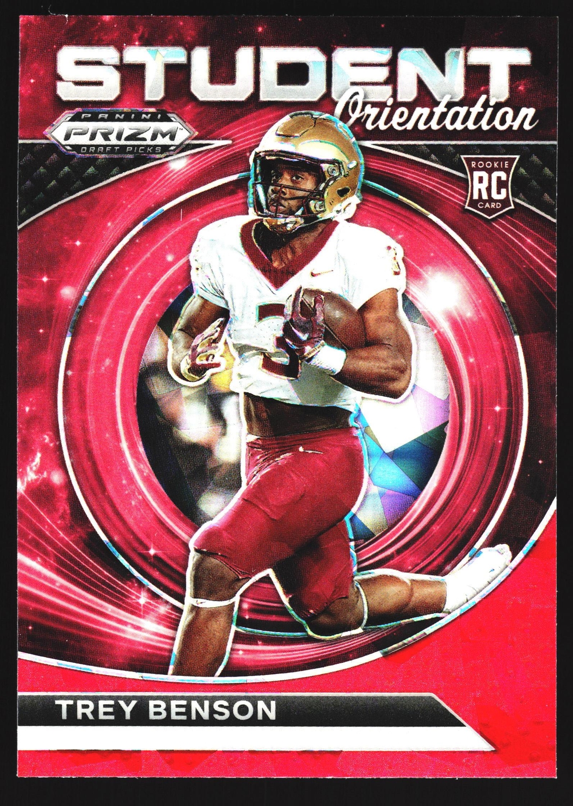 2024 Panini Prizm Draft Picks - Trey Benson #151 Red Ice Prizm (RC) for ...