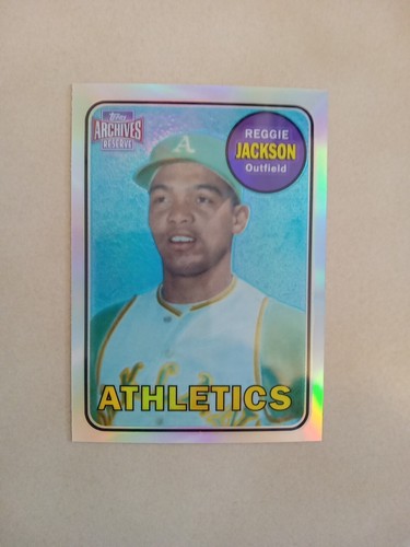 Reggie Jackson 2001 Topps Archives Rookie Reprint Refractor # 260 HOF ...