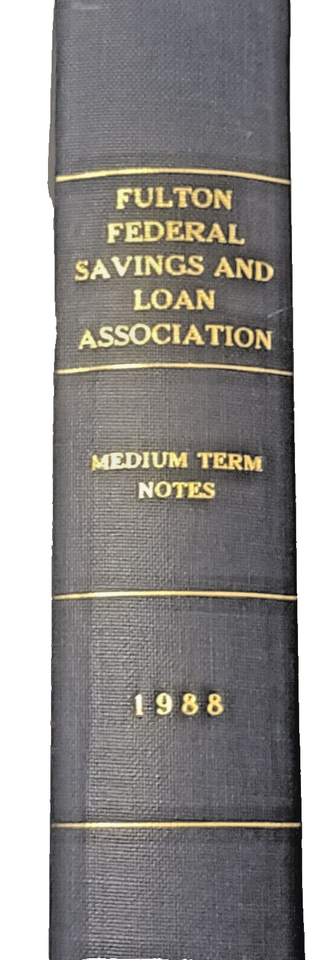 FULTON FEDERAL SAVINGS AND LOAN ASSOCIATION MORTGAGE-BACKED MEDIUM ...