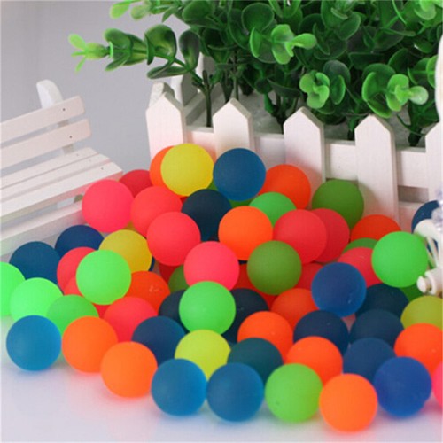 10PCS Creative Rubber Bouncing Jumping Ball 27mm Kids Children Game Toy ...