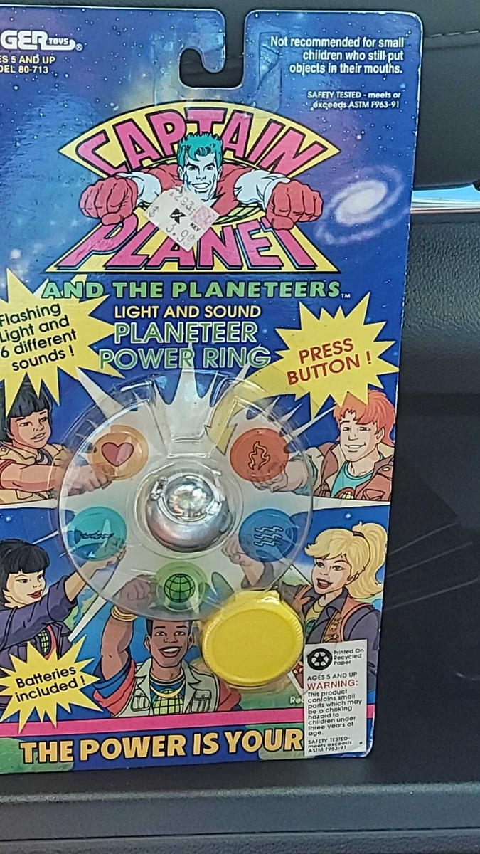 Captain Planet Planeteers Rings