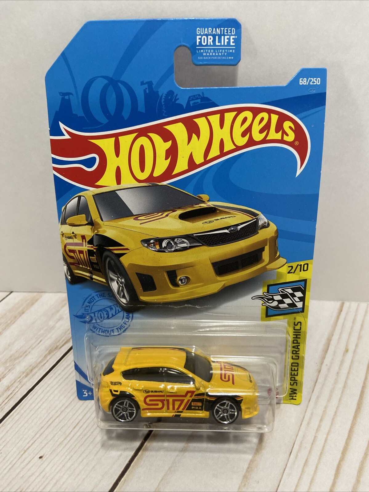 Hot Wheels Subaru WRX STI (yellow) 2/10 68/250 HW Speed Graphics | eBay