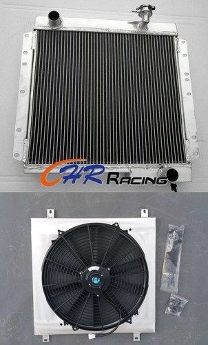 Aluminum Radiator+Shroud+Fan for 1970-1980 Toyota Land Cruiser FJ40/45 ...