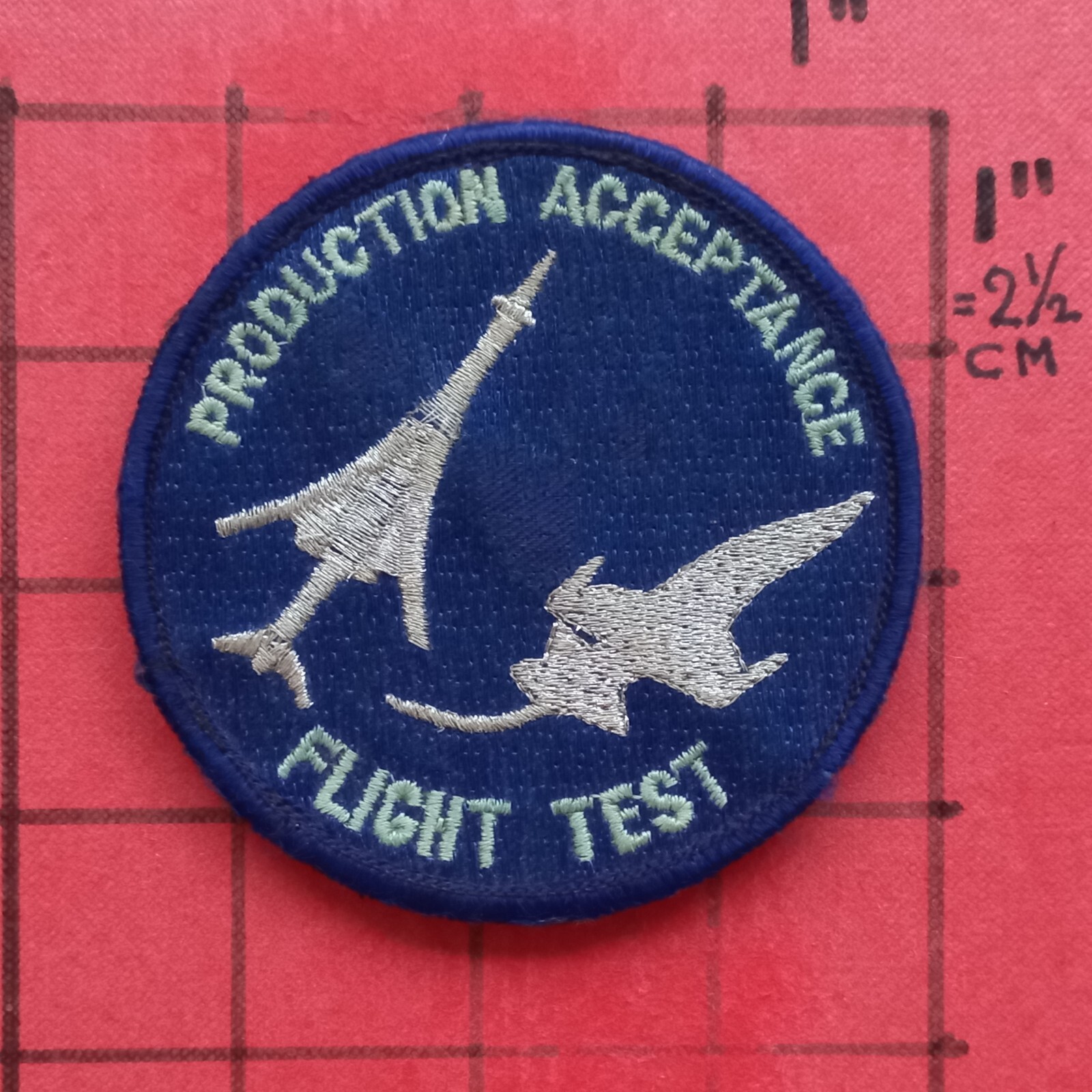ORIGINAL PATCH USAF US AIR FORCE B-1 PRODUCTION ACCEPTANCE FLIGHT TEST ...