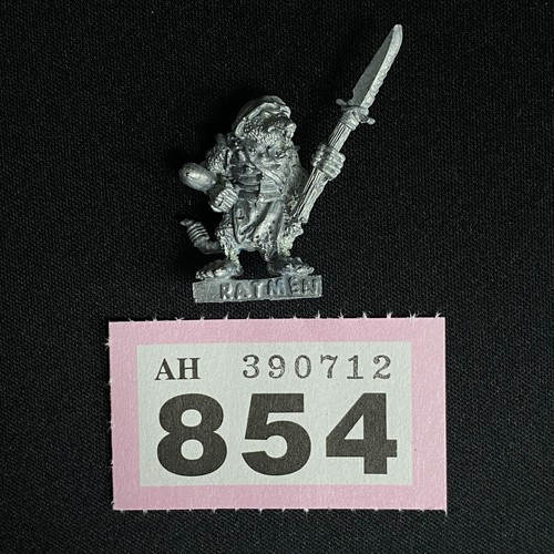 SKAVEN CLAN RAT VERMYN HALBERD RATMEN WARHAMMER FANTASY AOS METAL C47 ...
