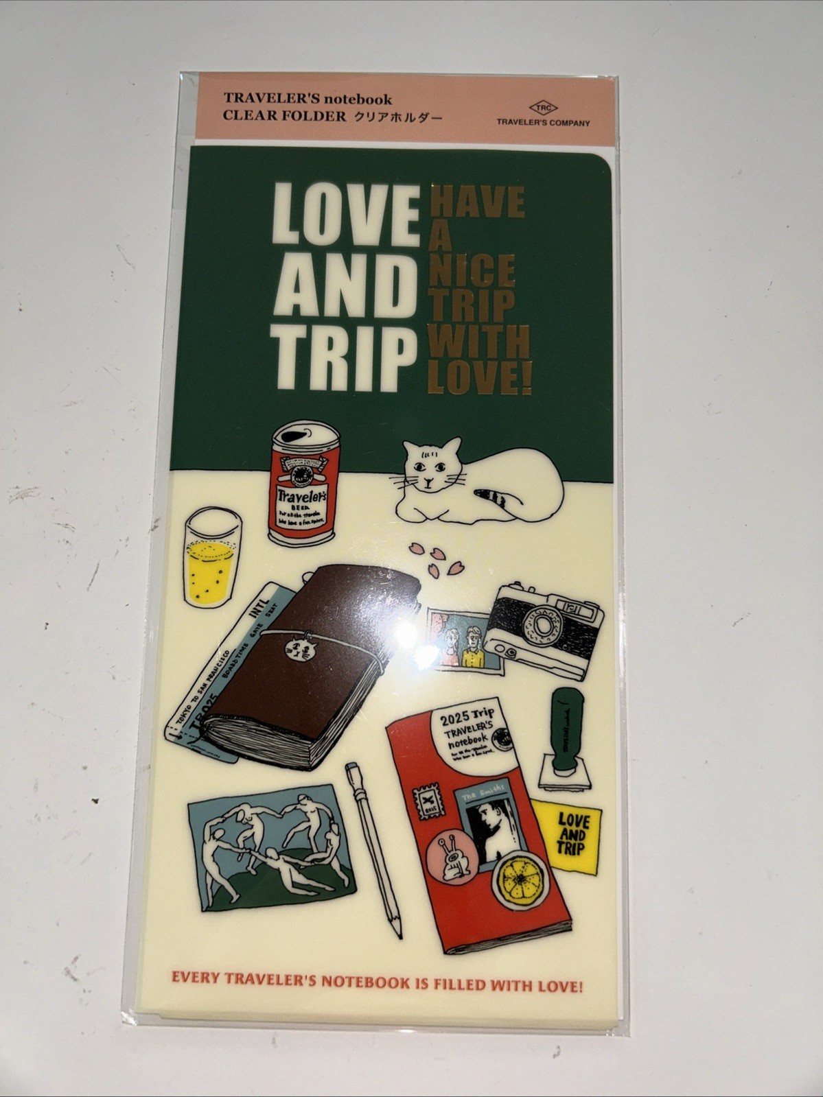 Traveler’s Company Notebook Clear Folder Love And Trip Standard Size ...