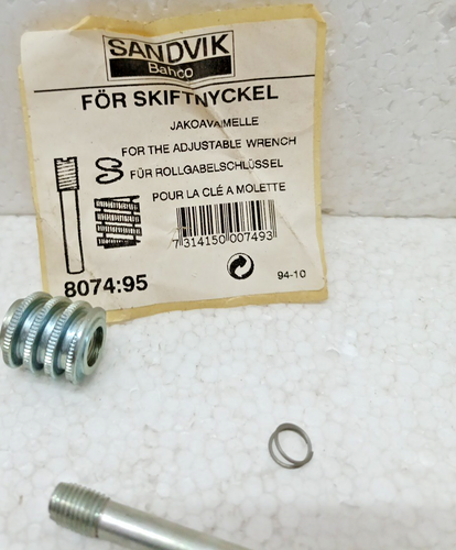Sandvik Bahco 8074:95 Adjustable Wrench Spare Parts Kit – Screw & Nut ...