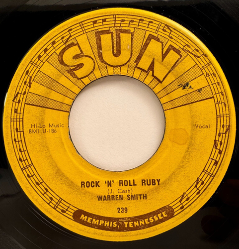 Rockabilly 45 WARREN SMITH Rock n Roll Ruby Rather Be Safe Than Sorry ...