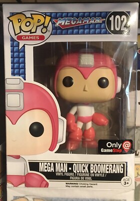 Funko Pop Mega Man Quick Boomerang Gamestop Exclusive 102 | eBay