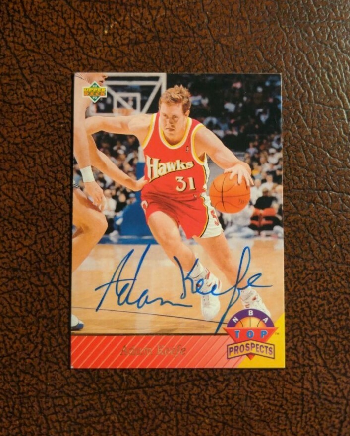 Adam Keefe Signed Autographed 1992-93 UD Upper Deck NBA Card Authentic ...