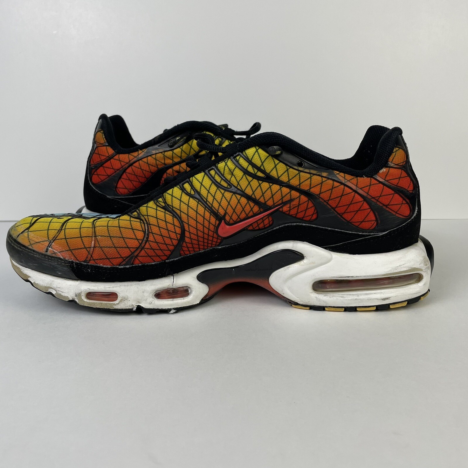 Nike Air Max Plus Greedy Black Hyper Blue Yellow Shoe… - Gem