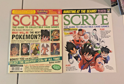 Scrye Magazine #7.6 November 2000 with Insert Dragon Ball Z Playmat | eBay