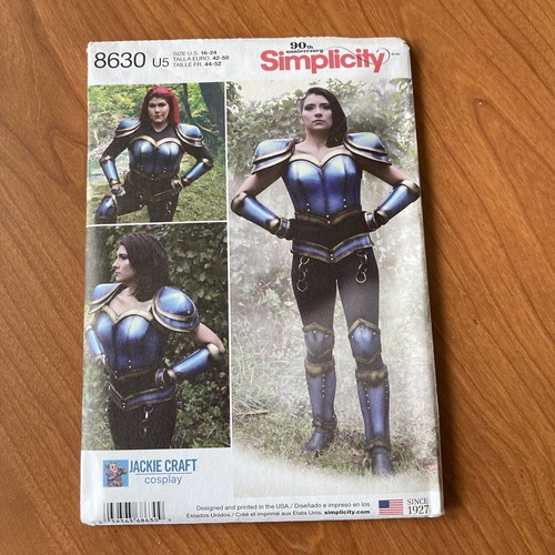 8630 SIMPLICITY MISSES' COSPLAY ARMOR SIZE 16-24 39363686309 | eBay