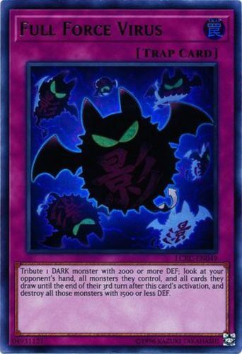 3 x Full Force Virus - LCKC-EN049 - Ultra Rare - Unlimited Edition Near ...