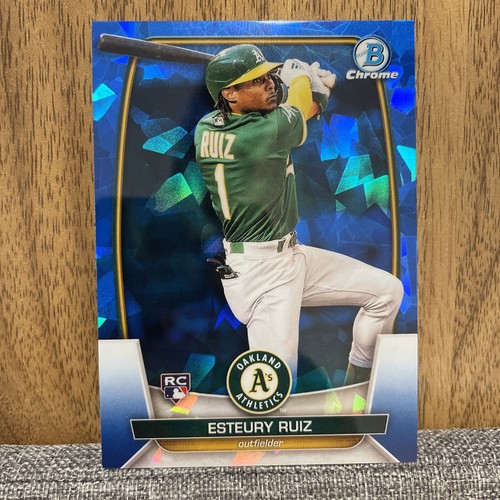 2023 Bowman Chrome Sapphire Edition #46 Esteury Ruiz Rookie Oakland ...
