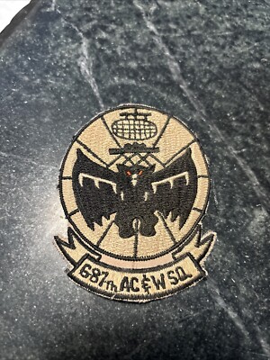 USAF AIR FORCE 687th AC&W Radar Military Patch 4” Sew On Rare 60s ...