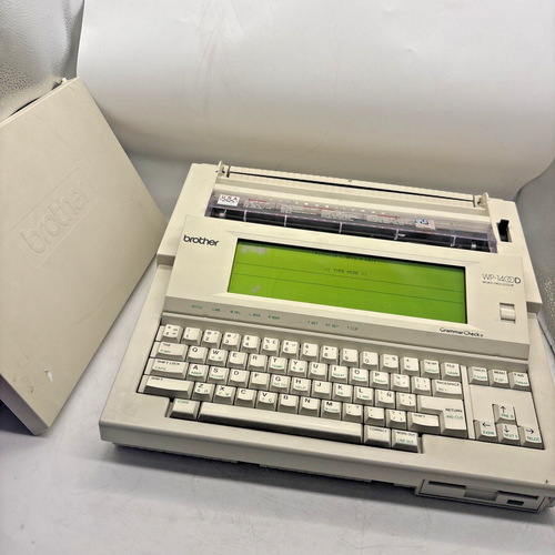 Brother Electronic Word Processor WP-1400D Working SEE PHOTOS Missing ...