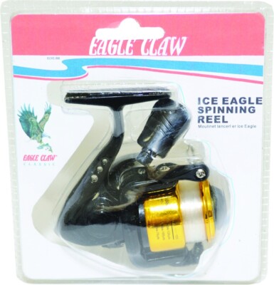 EAGLE CLAW Spinning Ice Reel #ECIE1BB FREE USA SHIP NEW! Crappie, Bass ...