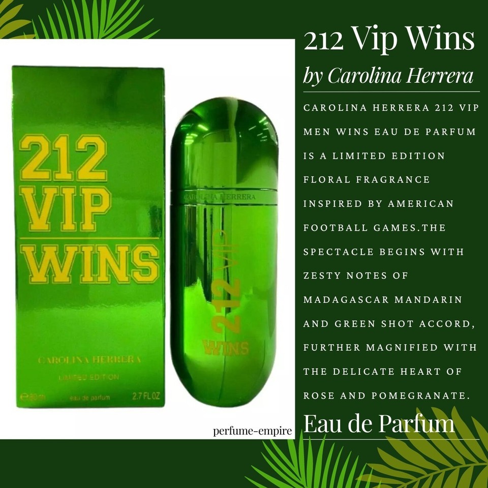 212 Vip Wins (Limited Edition) Carolina Herrera perfum women EDP 2.7 oz ...