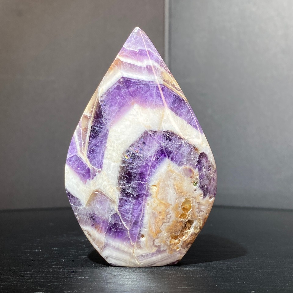 118g Natural and unique colored amethyst water drop quartz crystal ...