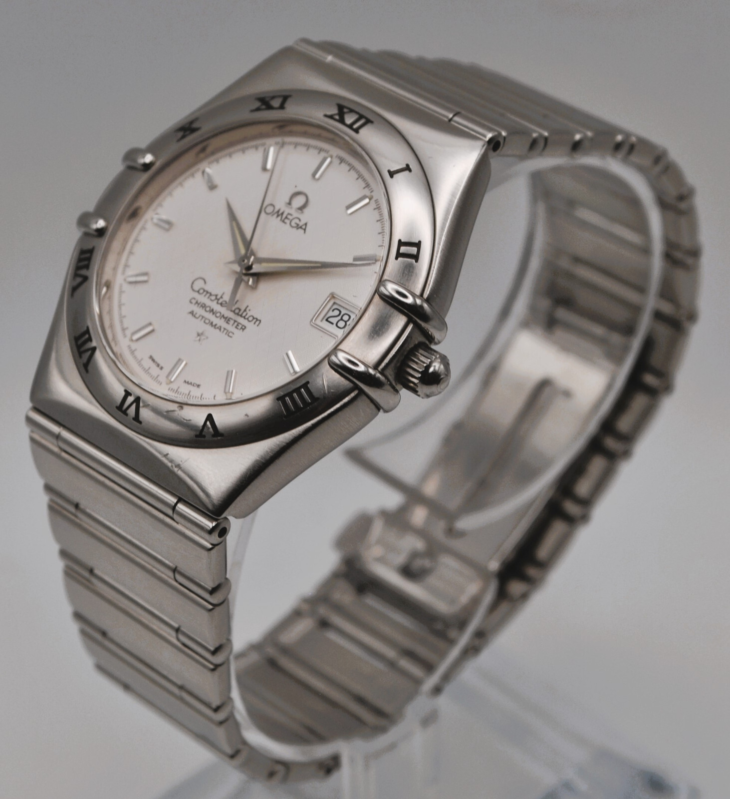 Omega Constellations chronometer automatic gents watch with linen dial 386.1201 | eBay UK