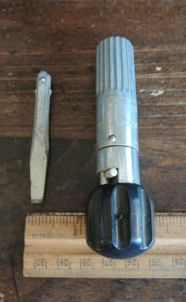 VINTAGE RATCHET SOCKET TOOL USA PAT. 2,989,881 W/ SLOTTED SCREWDRIVER ...
