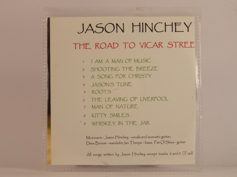 JASON HINCHEY THE ROAD TO VICAR STREET (584) 9 Track Promo CD Album ...