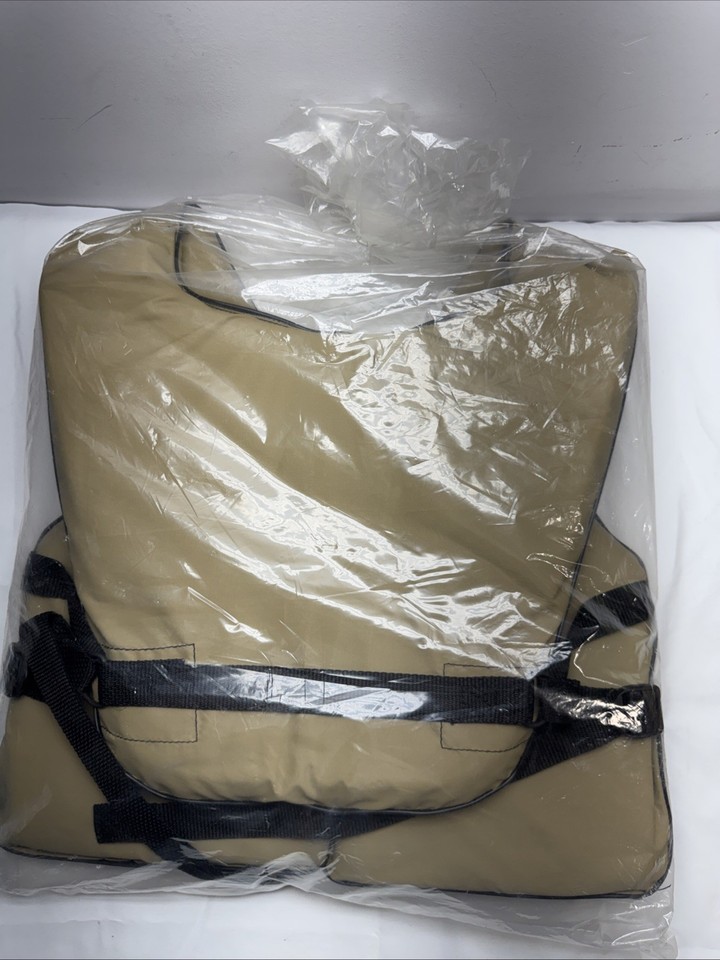 Vintage Tan Fishing Life Vest Type III Adult Universal 28-54 Chest Size ...