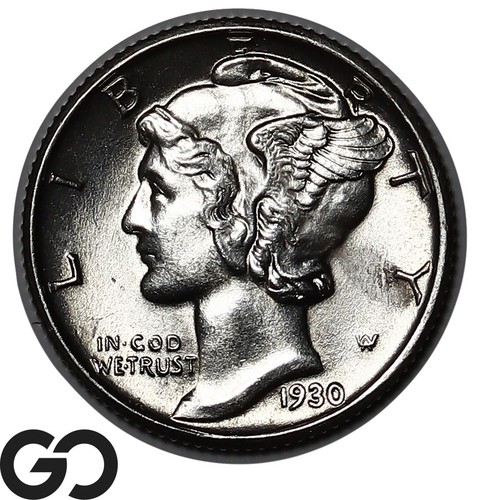 1930 Mercury Dime, Full Split Bands, Solid Gem BU++ FSB | eBay