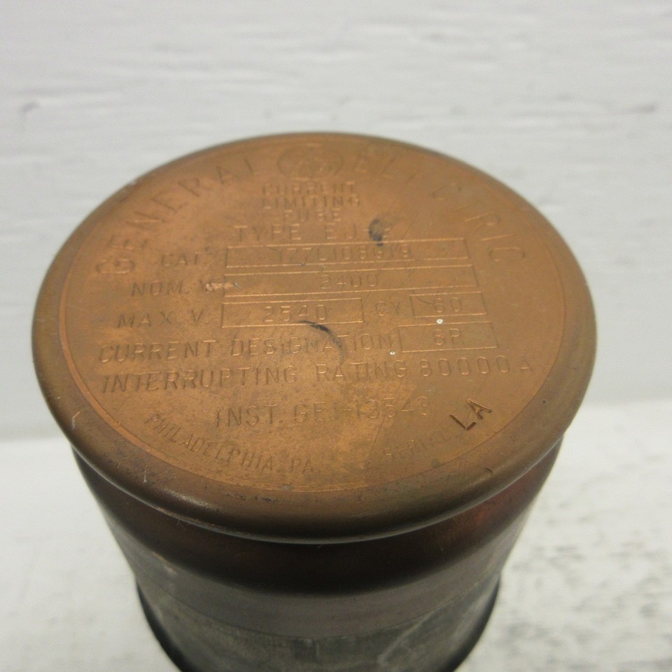 GE 177L108G19 EJ-2 6R Amp 2.54 kV Motor Starter Fuse EJ2 2540V Current LImiting | eBay