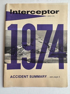 1974 Military ADC Aircraft Accident Investigation Magazine ...