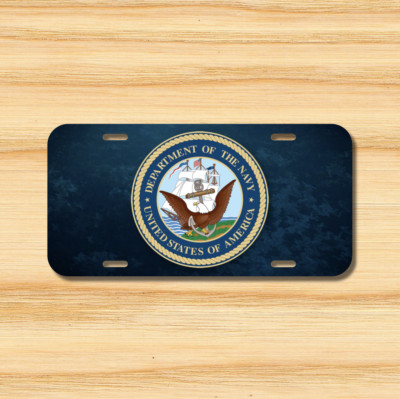 United States Navy License Plate Vehicle Auto Tag United States America ...