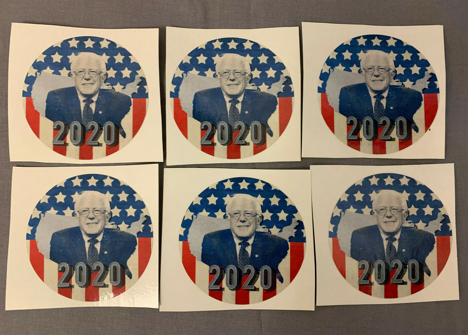 Bernie Sanders 2020 D8 Set of 6 Campaign Vinyl Stickers | eBay