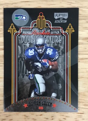 AHMAN GREEN / RASHAAN SHEHEE 1998 PLAYOFF MOMENTUM "DOUBLE FEATURE" RC ...