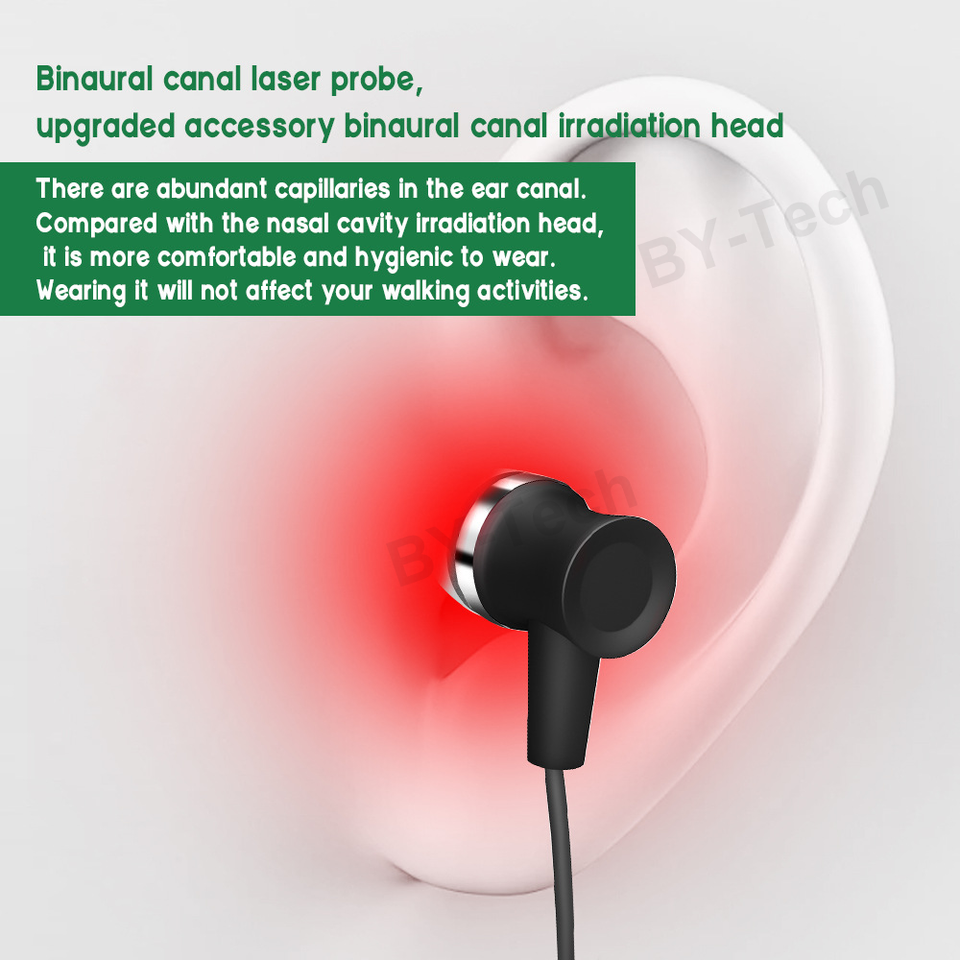 Tinnitus Relief Earplug / Nasal Rhinitis Red Light Cold Laser Therapy ...