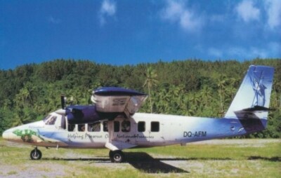 Air Fiji Dash DHC-6 Twin Otter DQ-AFM @ Kandavu 2001 - postcard | eBay