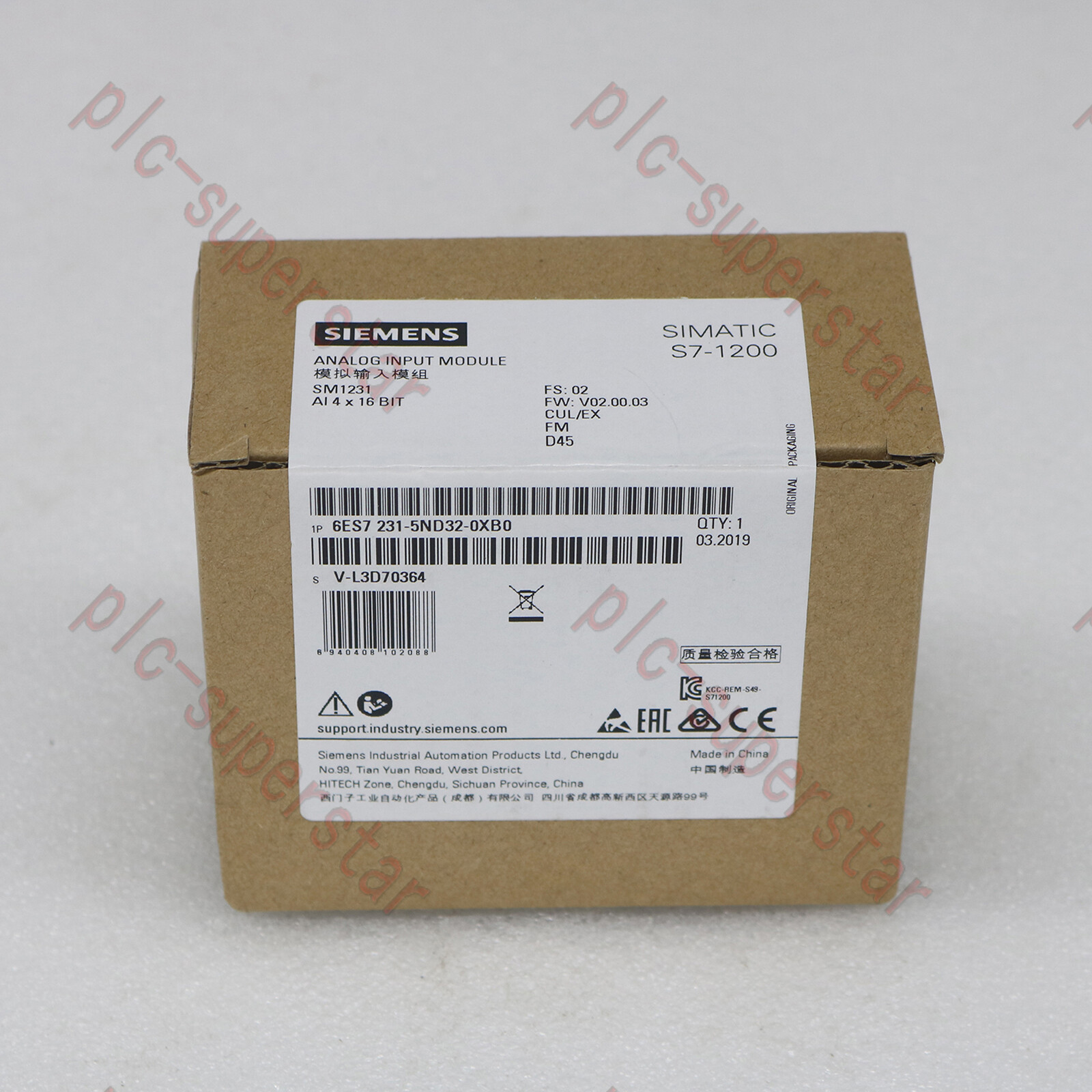 NEW SIEMENS In Box 6ES7 231-5ND32-0XB0 6ES7231-5ND32-0XB0 free shipping ...