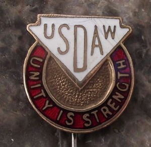 Antique USDAW Union of Shop & Allied Workers Unity is Strength Slogan ...
