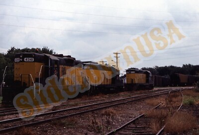 Vtg 1977 Train Slide 4341 CNW Chicago North Western Engine Y1M010 | eBay