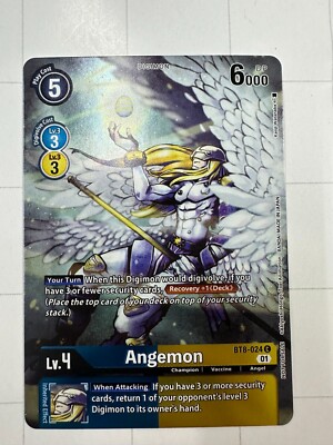 Digimon TCG Angemon BT8-024 Tournament Pack Vol.9 Foil Alternate Art ...