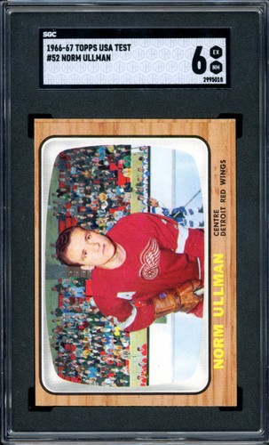 1966 Topps Usa Test NHL Hockey #52 Norm Ullman HOF SGC 6 EX-NM Detroit ...