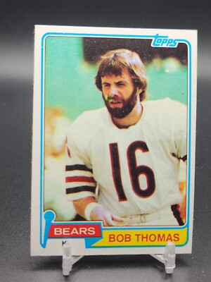 1981 Topps VINTAGE FOOTBALL SET BREAK #477 Bob Thomas Chicago Bears ...