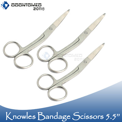3Pcs Knowles Bandage Scissors 5.5" Surgical Instruments | eBay