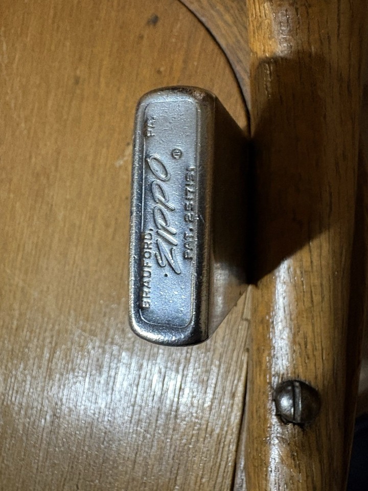 Vintage 1950S Zippo Lighter 25171915 Barrel Radiation Service Company ...